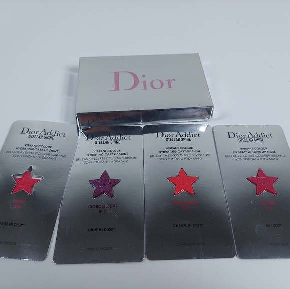 Dior | Makeup | Dior Addict Stellar Shine Lipstick Sample Cards W Brush ...